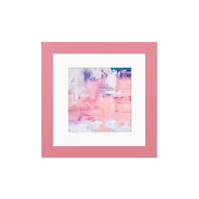 AK Frames Pink 40x40CM Frame with 30x30CM Mount and Perspex Front