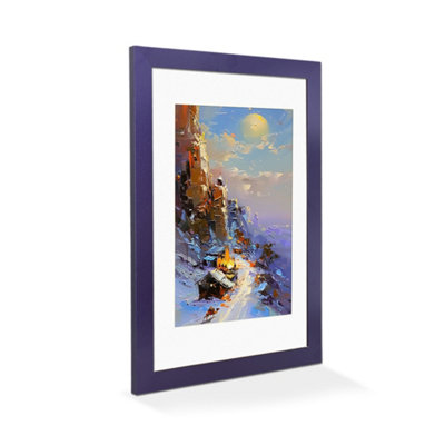 AK Frames Purple A4 Frame with A5 Mount and Perspex Front
