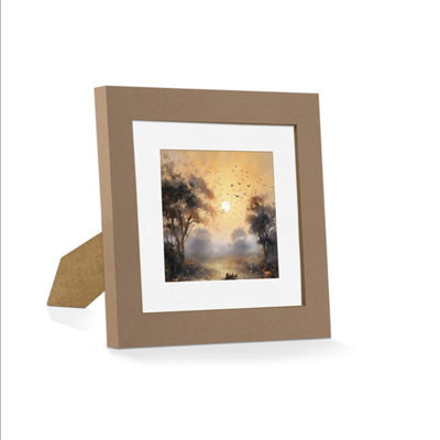 AK Frames Rose Gold 6x6 Frame with 4x4 Mount and Perspex Front
