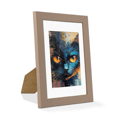 AK Frames Rose Gold 9x7 Frame with 7x5 Mount and Perspex Front