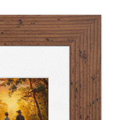 AK Frames Rustic Oak A2 Frame with A3 Mount and Perspex Front