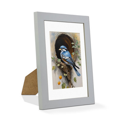 AK Frames Silver 6x4 Frame with 4x3 Mount and Perspex Front