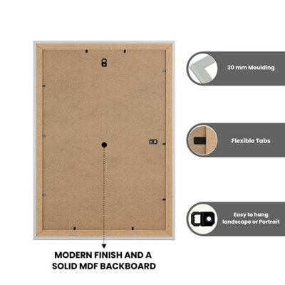 AK Frames Silver A4 Frame with 9x6 Mount and Perspex Front