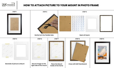 AK Frames WHITE 100x70CM Frame with 90x60CM Mount and Perspex Front