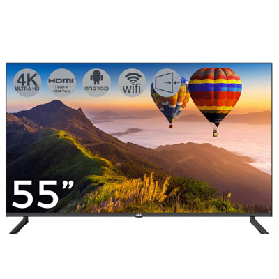 Akai 55" Smart 4K UHD LED TV with Ultra Thin Frame | DIY at B&Q