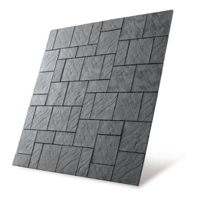 Akor Patio Paving Kit - The Alderley - Welsh Slate - Mixed Size - 7 ...