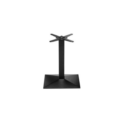 Aksam Cast Iron Rectangular Table Base Black