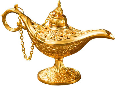 Aladdin Genie Lamp Legend Magic Genie Light Classic Wishing Light Table ...