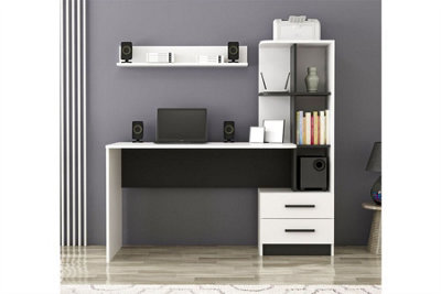 Alaska Computer Desk - Black & White | DIY at B&Q