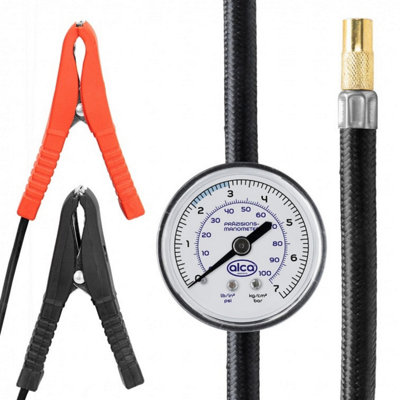 alca 12V Air Compressor Battery Connected For Car Van Motorhome Tyres ...