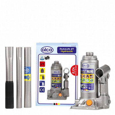 Alca Car Hydraulic Car Bottle 2 Ton Jack Lifting Tool Stand Van ...