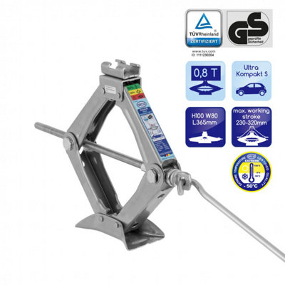 alca Compact Car Scissor Jack 0.8 Tonne Ton Vehicle Emergency Lifting ...