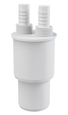 Alcaplast 40/50mm x 1/2 Inch Waste Hose Connector White Plastic ...