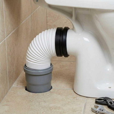 Alcaplast 90/110mm Toilet Elbow Flexi Waste Connector Universal Range ...