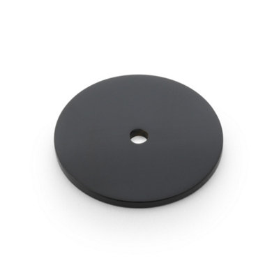 ALEXANDER & WILKS CIRCULAR BACKPLATE - BLACK - DIAMETER 40MM