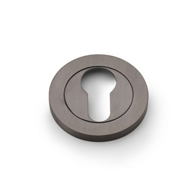 ALEXANDER & WILKS CONCEALED FIX ESCUTCHEON EURO PROFILE - DARK BRONZE PVD