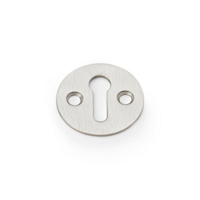 Alexander & Wilks Victorian Standard Profile Escutcheon - Satin Nickel