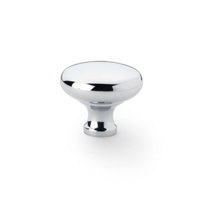 Alexander & Wilks Wade Round Cupboard Knob - Polished Chrome - 38mm