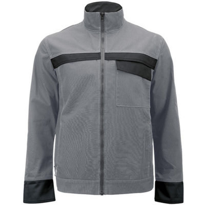 Alexandra Unisex Tungsten Work Jacket Grey/Black (2XL) | DIY at B&Q