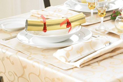 Alexis Table Runner, Cream, 13 x 72 Inch
