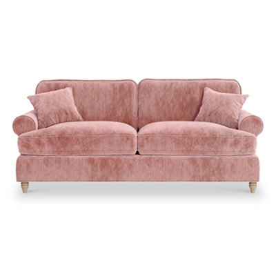 Alfie Plum 3 Seater Sofa for Living Room - Fully Assembled By Roseland ...