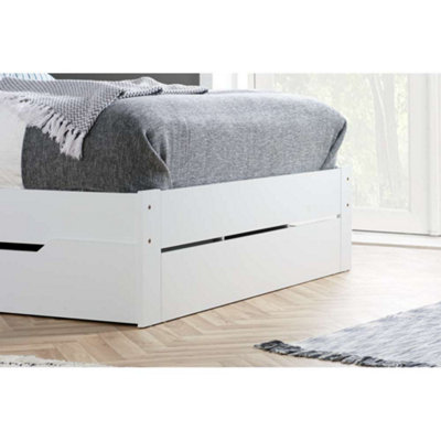 Alfie Small Double Storage Bed In White
