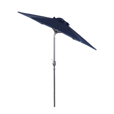 Alfresia 2 Metre Garden Parasol, Easy Push Button Control, Tilt ...