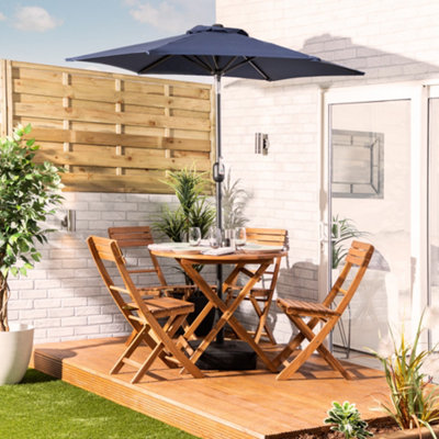 Alfresia 2 Metre Garden Parasol, Easy Push Button Control, Tilt ...