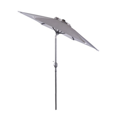 Alfresia 2 Metre Garden Parasol, Easy Push Button Control, Tilt ...