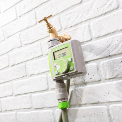 Alfresia Garden Water Timer with Rain Sensor Delay and LCD Display