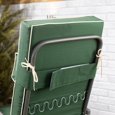 Alfresia Relaxer Chair with Green with Luxury Thick Foam Filling ...