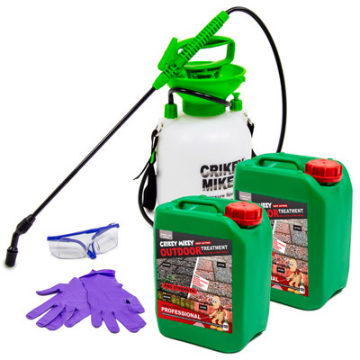 ALGAE, LICHEN & MOULD Crikey Mikey Outdoor Treatment Professional 10L Kit