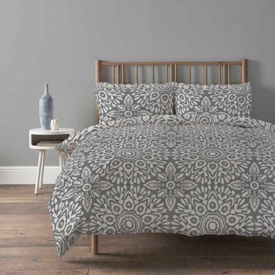 Alhambra Duvet Set in Grey - Double