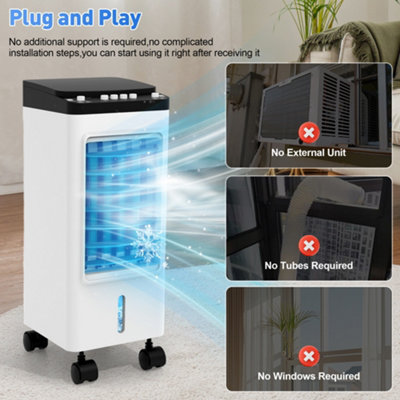 Alivio 4L Portable Air Cooler Humidifier 65W with 3 Fan Speed, 3 Mode ...