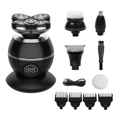 Alivio 5-in-1 Electric Razor Shave Cleaner, Cordless Rechargeable ...