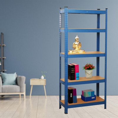Alivio 5 Tier Racking Shelf Heavy Duty Steel Unit for Garage, Office ...