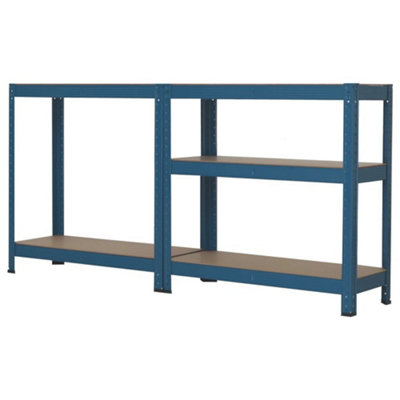 Alivio 5 Tier Racking Shelf Heavy Duty Steel Unit for Garage, Office ...