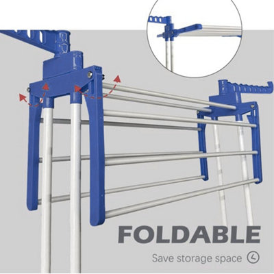 Alivio Clothes Drying Rack 4 Tier Airer, Foldable Clothes Hanger ...
