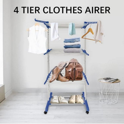 Alivio Clothes Drying Rack 4-Tier Airer for Indoor/Outdoor