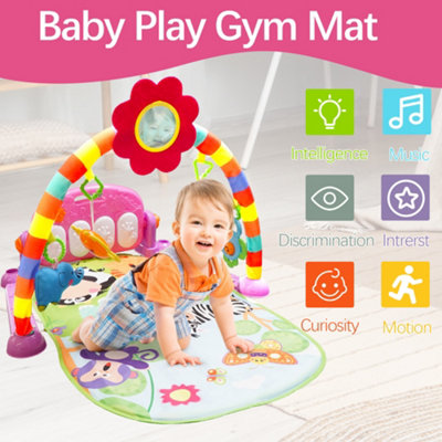 Alivio Colourful Baby Play Mat, Kick and Play Baby Gym Mat Playmat with ...