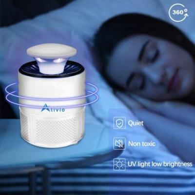 Alivio Electric Mosquito Killer Bug Killer Powerful Mosquito Repellent Killer UV Adjustable Lamp USB
