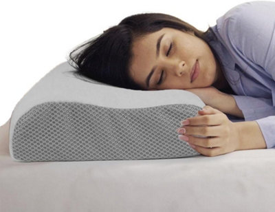 Alivio Memory Foam Pillow, Orthopedic Deep Sleep Neck & Spine Support ...