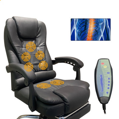 Alivio Office Massage Chair 360 Degree Swivel Recliner Chair, Footrest ...