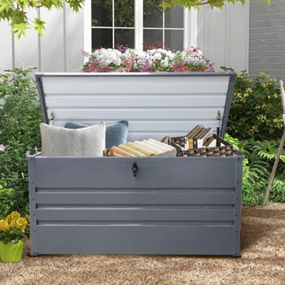 Alivio Outdoor Metal Storage Box, UV Protection Waterproof Storage Box