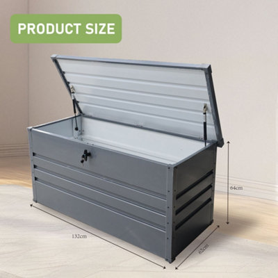 Alivio Outdoor Metal Storage Box, UV Protection Waterproof Storage Box