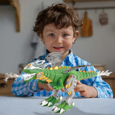 Alivio Walking Spraying Dinosaur Toy, Fire Breathing Water Spray with ...