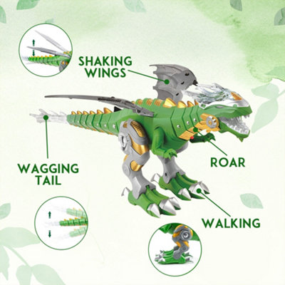 Alivio Walking Spraying Dinosaur Toy, Fire Breathing Water Spray with ...