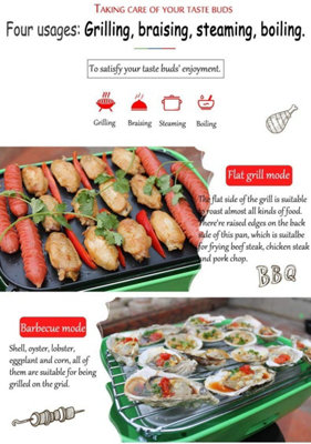 All in 1, multifunctional Free Standing BBQ with Grilling, Braising ...