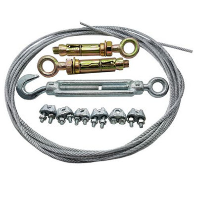 All In One Catenary Steel Wire Rope Hanging Kit 4 - 15 Metres ( Wire ...