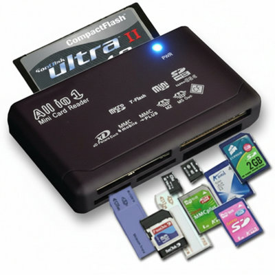 All in One USB Memory Card Reader for SD Micro, SD, CF, MS, MMC